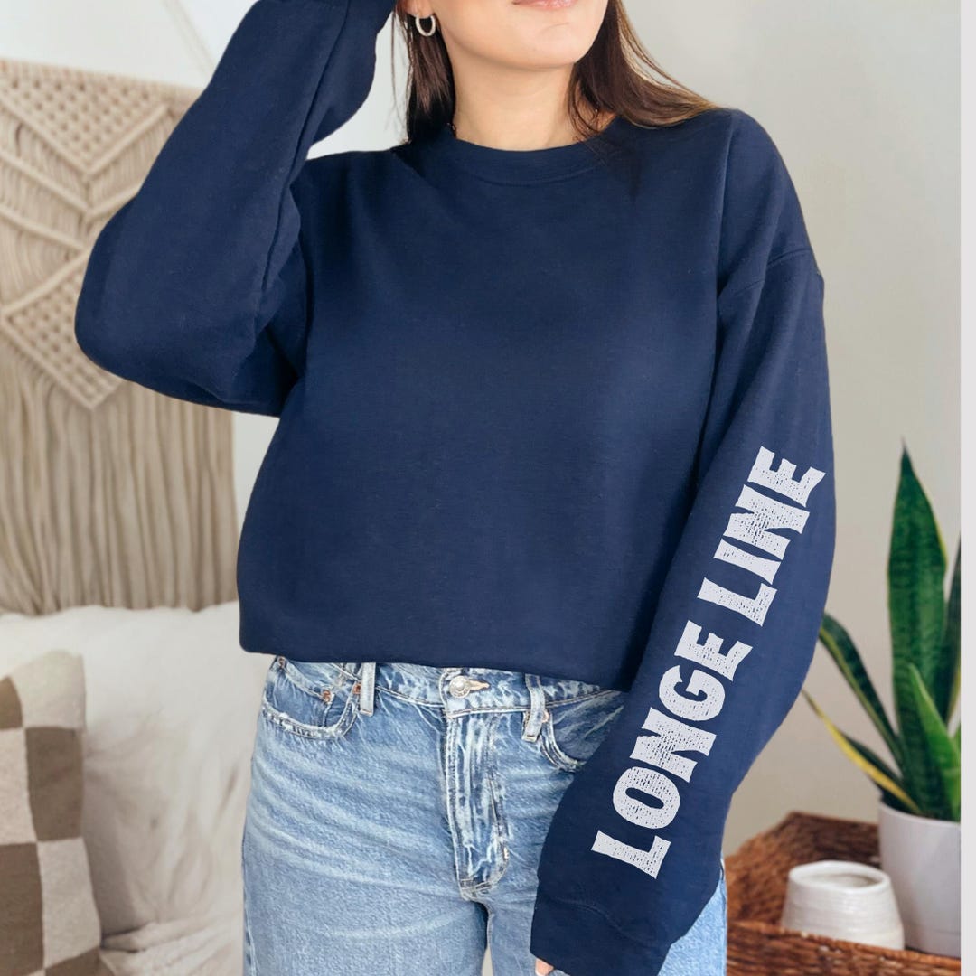 Longe Line Sleeve Print Sweatshirt Quarter Horse Show Gift Yearling Mom ...