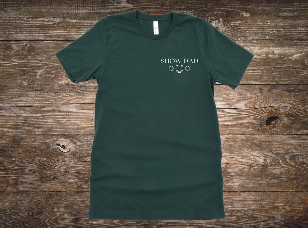 Horse Show Dad Shirt With Simple Horseshoe Design, Fathers Day Gift for ...