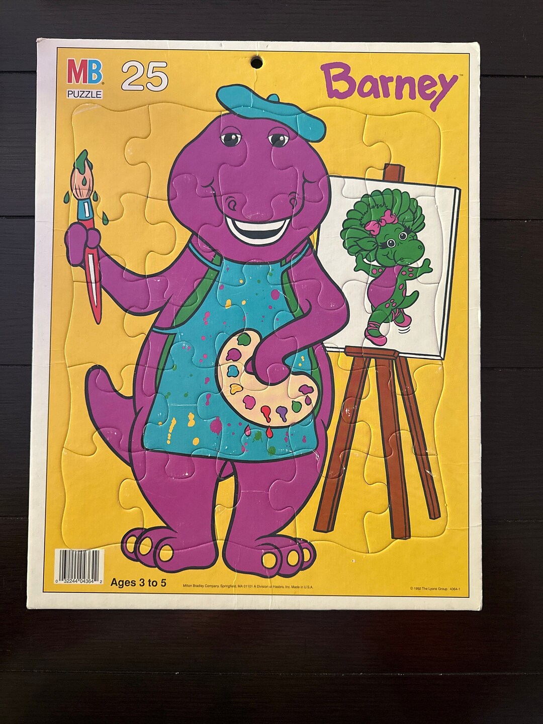 Barney Frame-tray Puzzle - Etsy