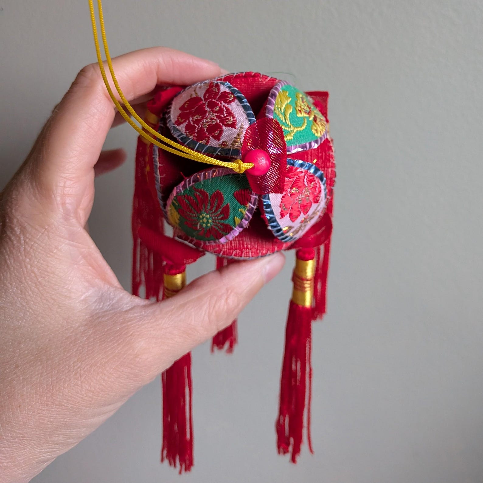 Vintage Chinese Embroidered Hanging Silk Ball Xiuqui - Etsy