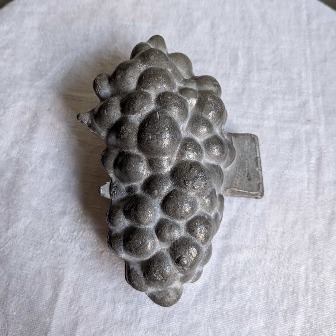 Antique Bunch of Grapes Pewter Ice Cream Mold - Etsy
