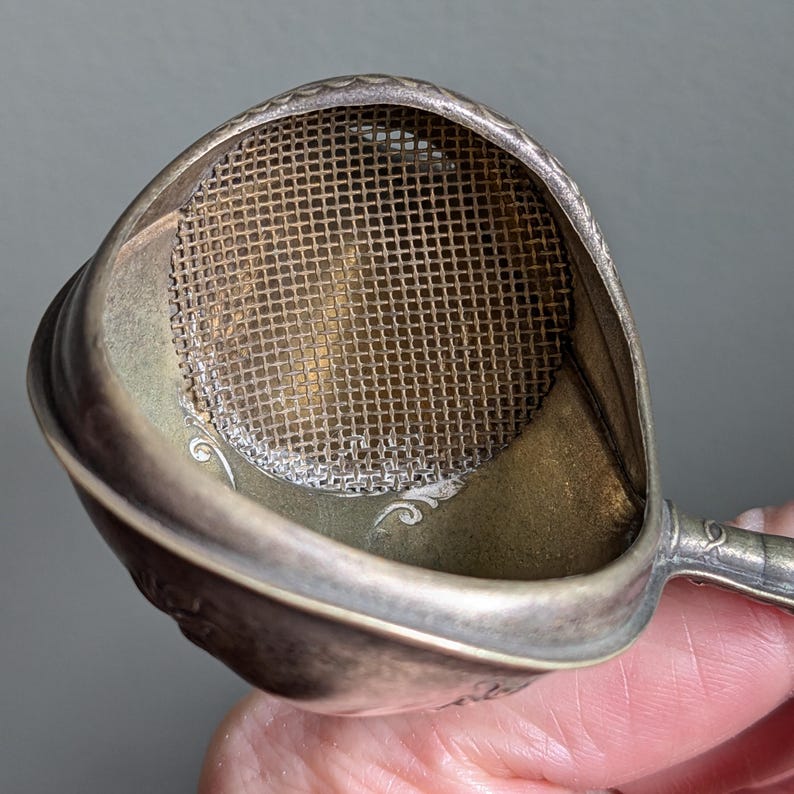 Antique 1910s Tea Strainer Spoon - Etsy