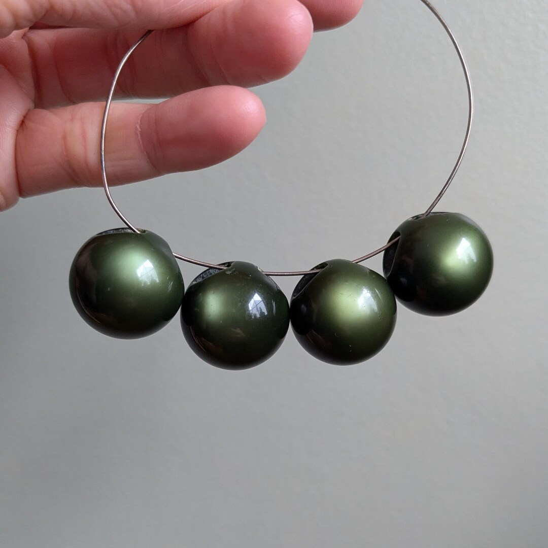 Vintage 1950s Marble Buttons - Set of 4 - Green Moonglow Lucite - Etsy