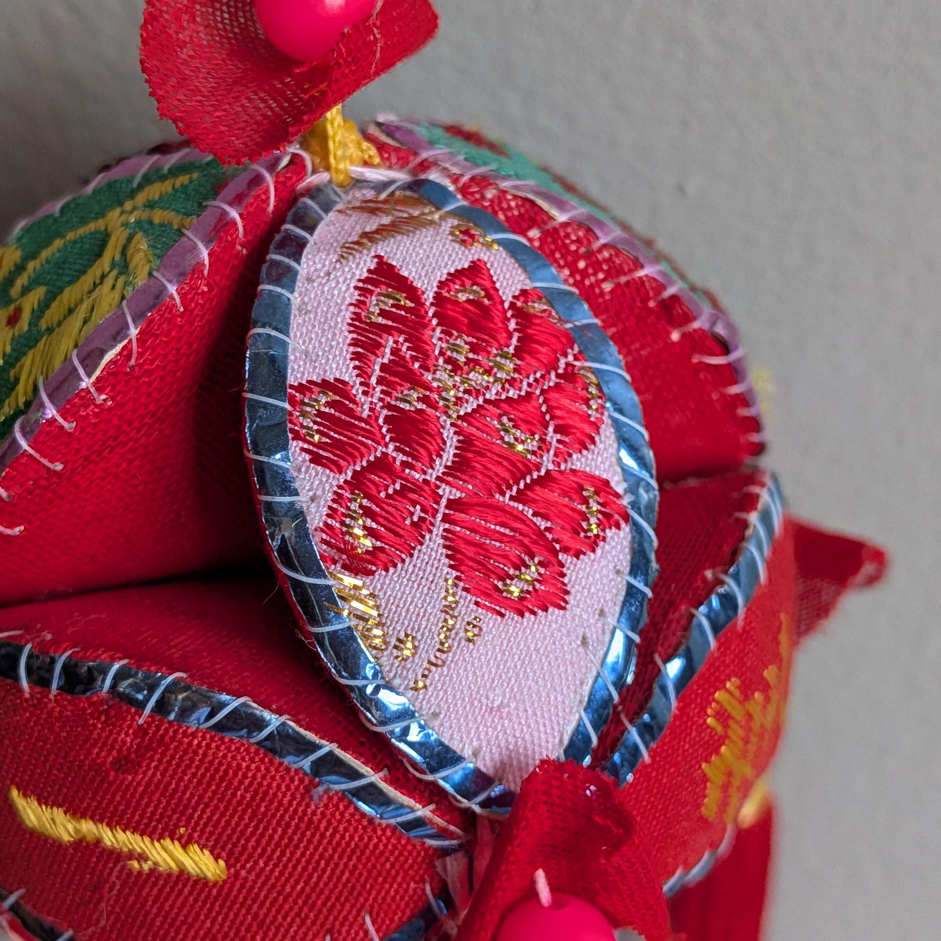 Vintage Chinese Embroidered Hanging Silk Ball Xiuqui - Etsy