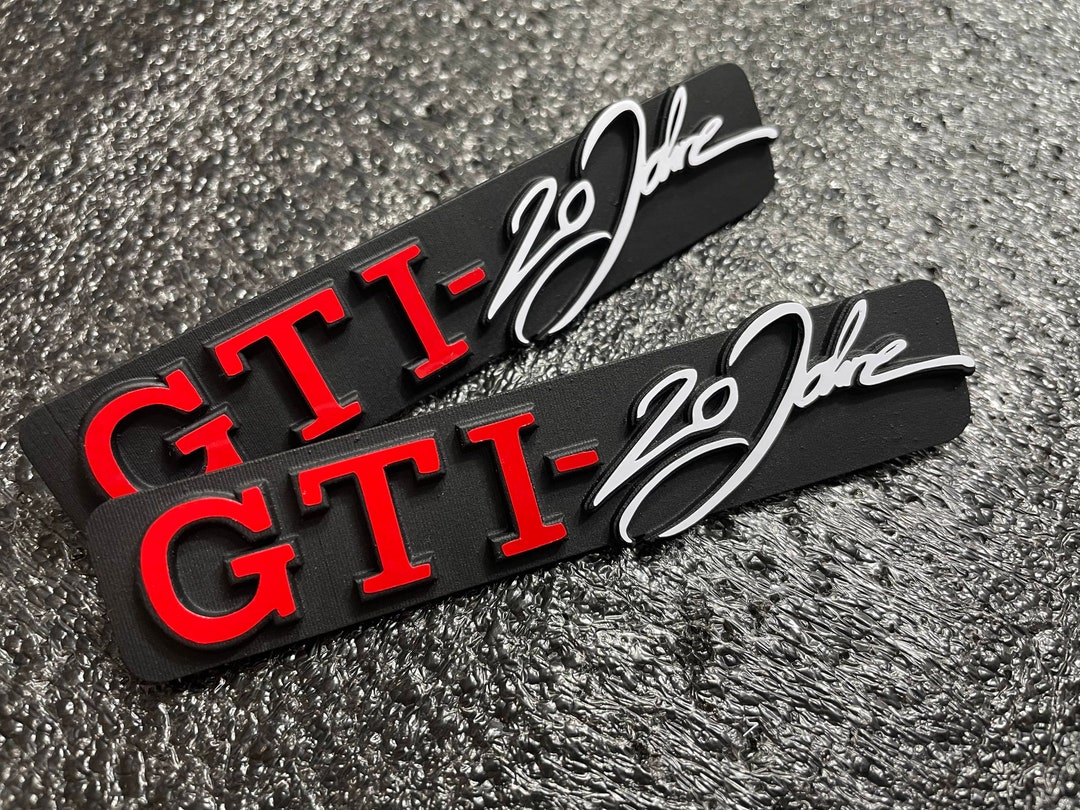 GTI 20 Years 20th Anniversary Side Badge Side Emblem Volkswagen Golf ...