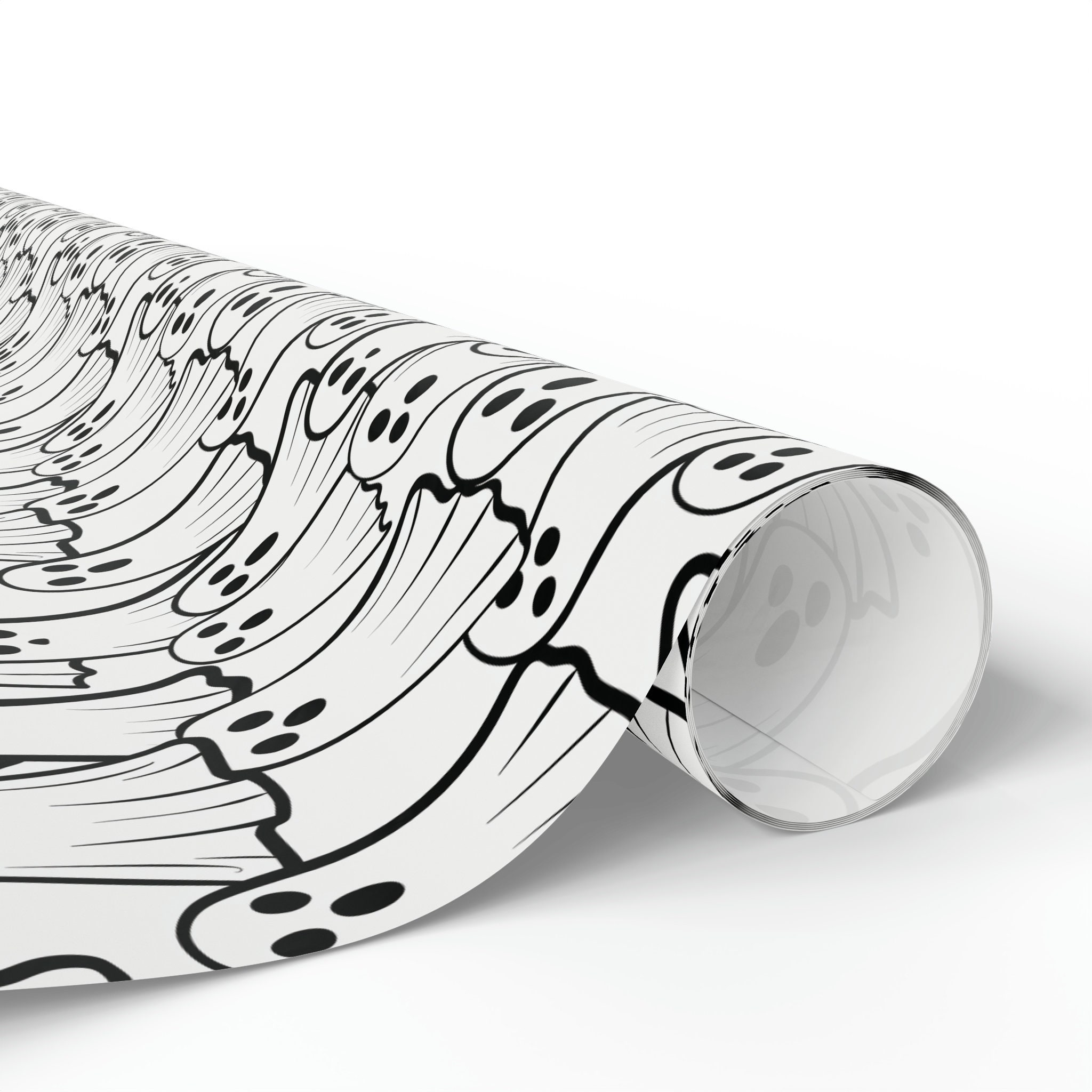 The Most Ghosts Wrapping Paper, Wrapping Paper, Ghost Theme, Ghost ...