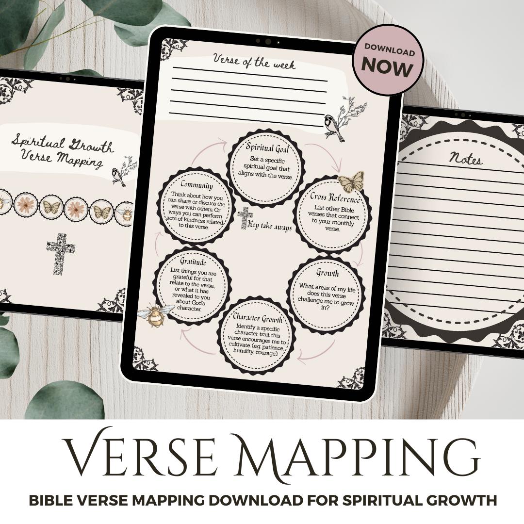 Verse Mapping Bible Verse Mapping Scripture Mapping Devotional Journal ...