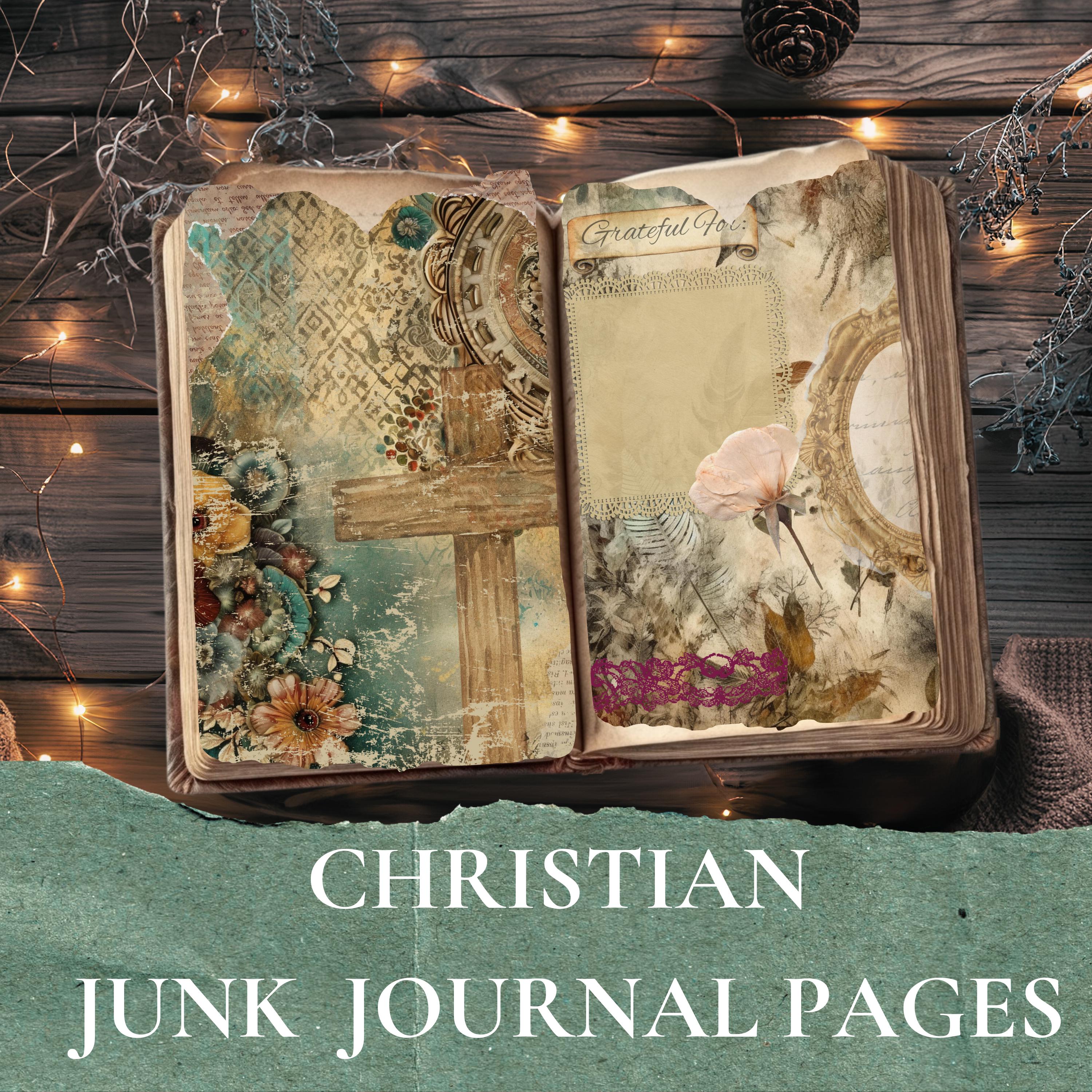 Faith Based Junk Journal, Christian Faith Junk Journal Pages, Junk ...