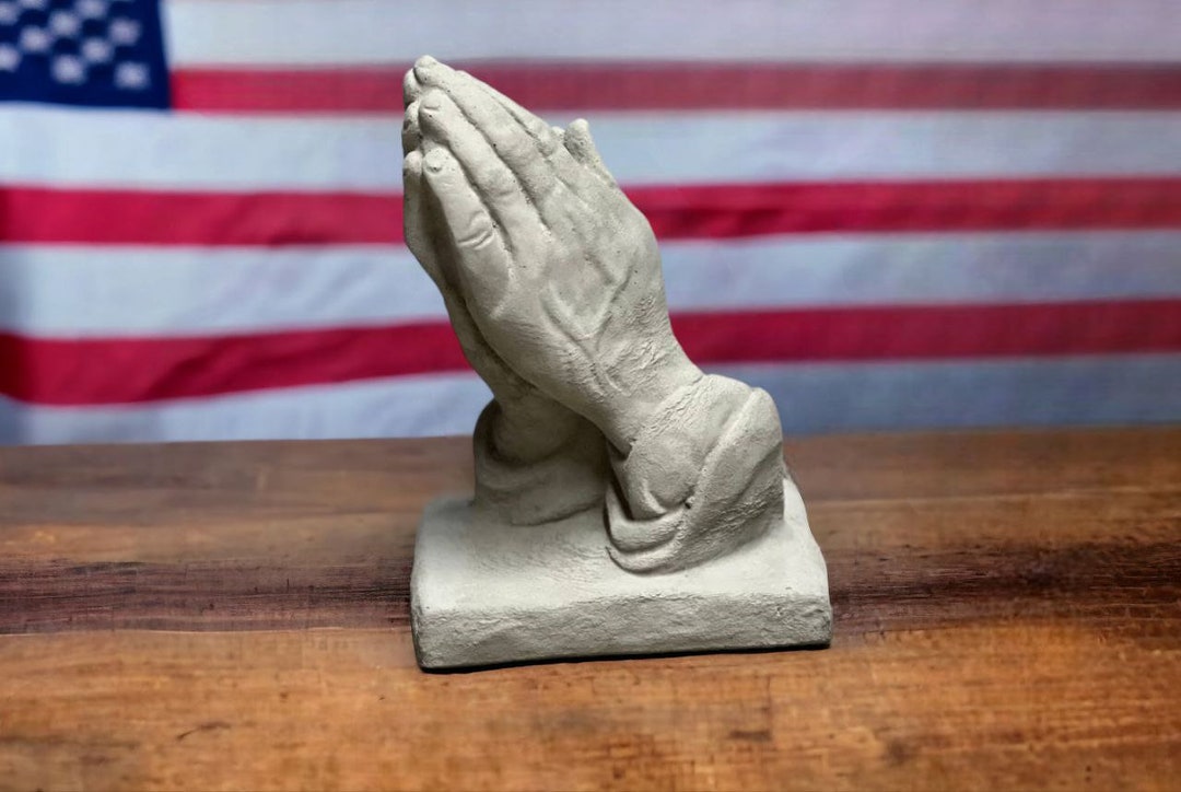 Praying Hands Statue Two Hands Figure Outdoor Stone Sculpture Religious ...