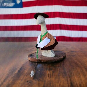 Standing Goose Statue Dressed Goose Figure Standing Duck in Dress ...