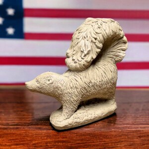 Massive Skunk on Base Statue Concrete Wild Animal Sculpture Detailed ...