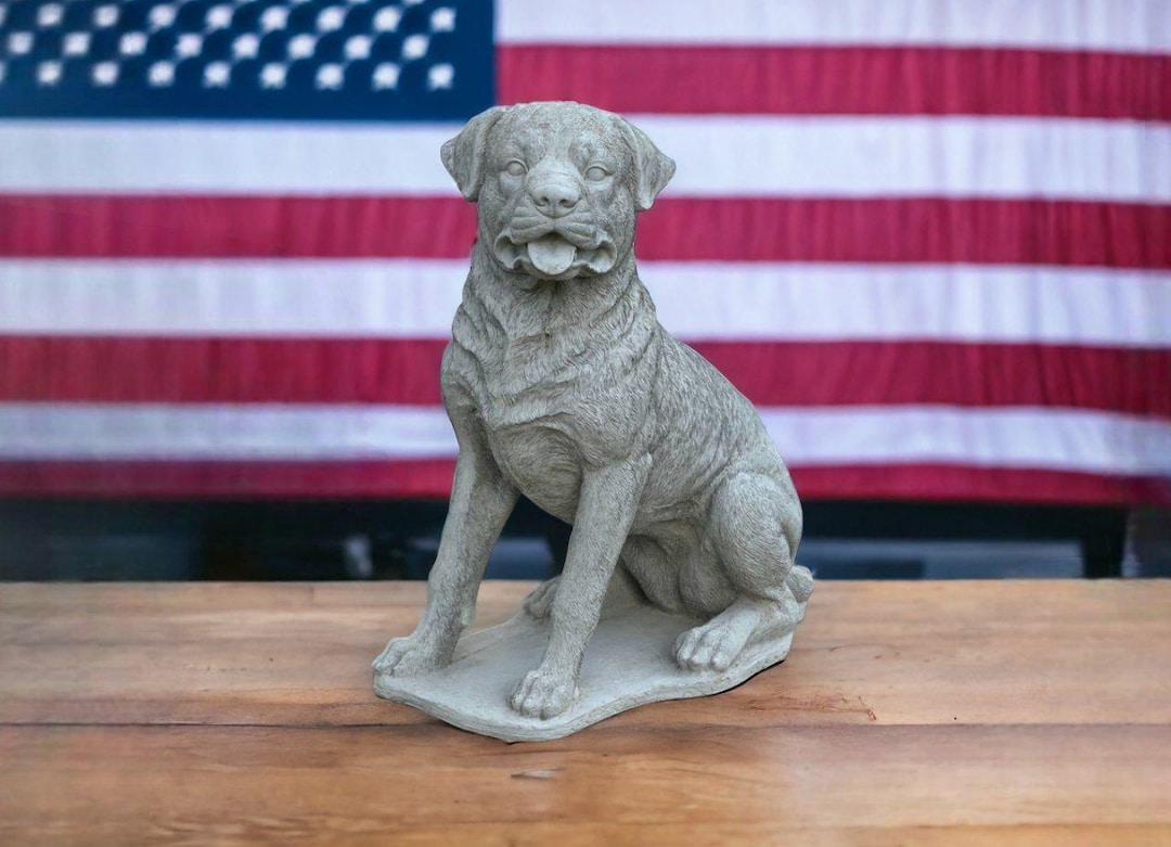 Rottweiler Dog Figure Concrete Rottweiler Statue Massive Rottweiler Dog ...