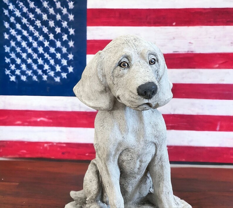 Sitting Beagle on Base Statue Backyard Beagle Dog Figure Made in USA - Etsy