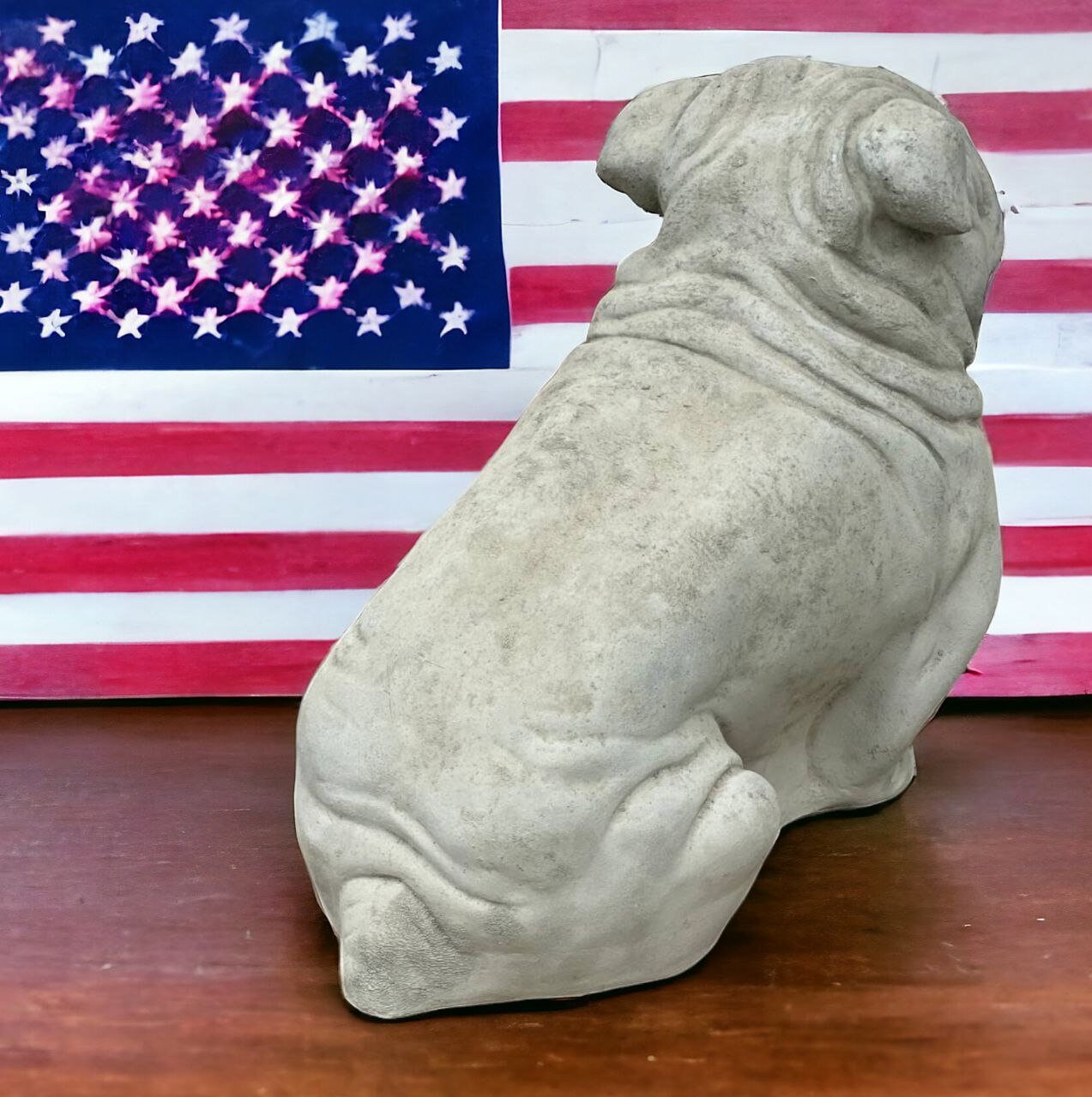 Massive Bulldog Statue Concrete Bulldog Figurine Garden Bulldog ...