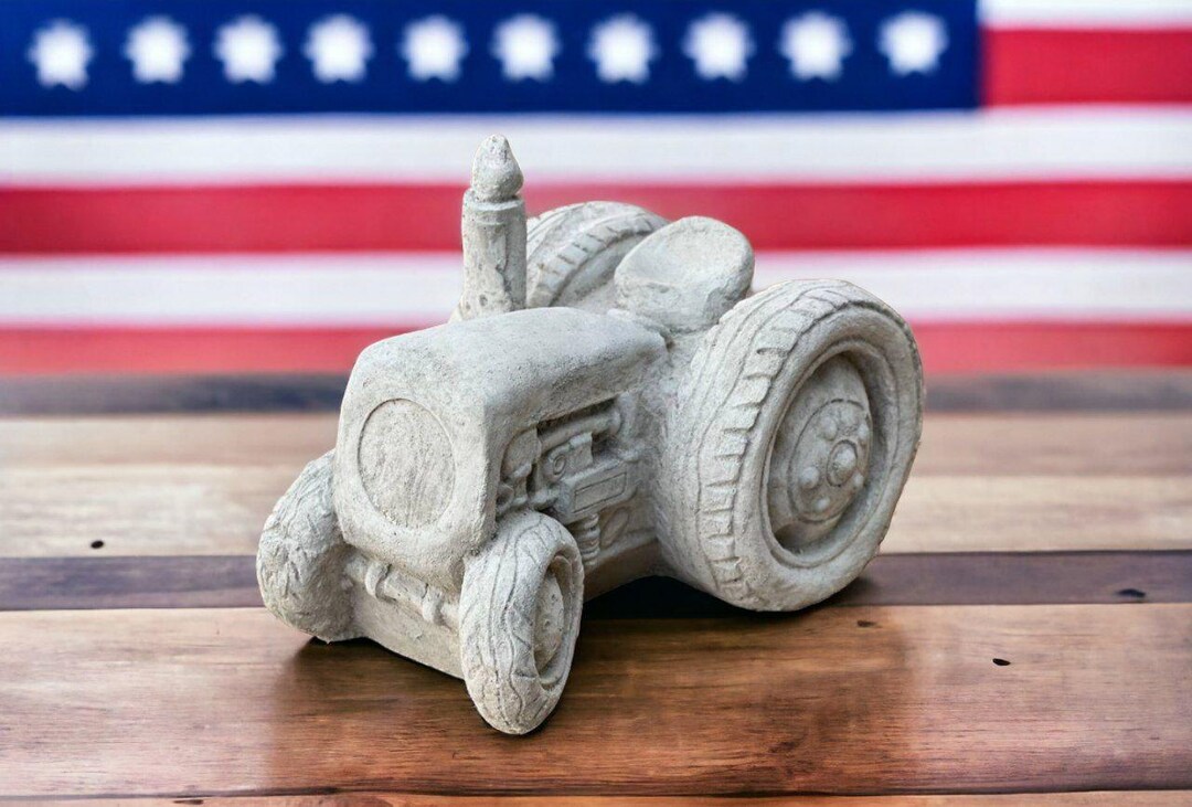 Detailed Tractor Sculpture Concrete Tractor Farm Tractor Figure Farm ...