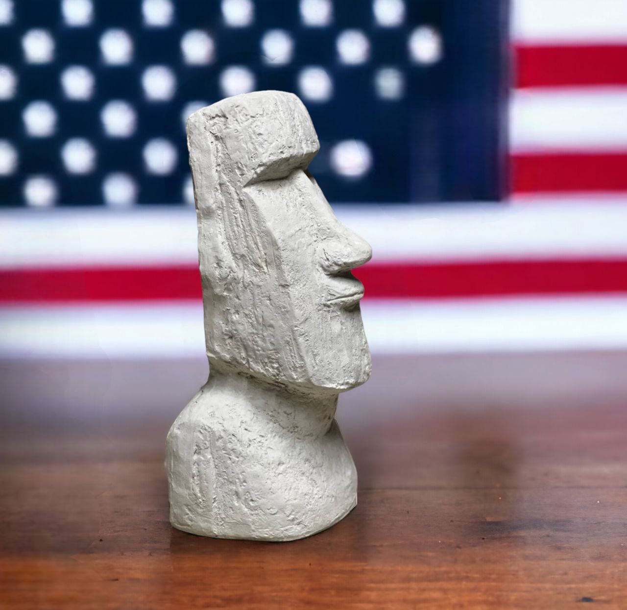 Moai Head Statue Large Easter Island Figure Cozy Garden Sculpture Made ...