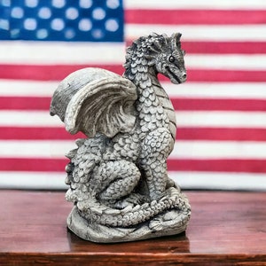 Guardian Dragon Statue Lucky Dragon Figure Asian Style Sculpture Made ...