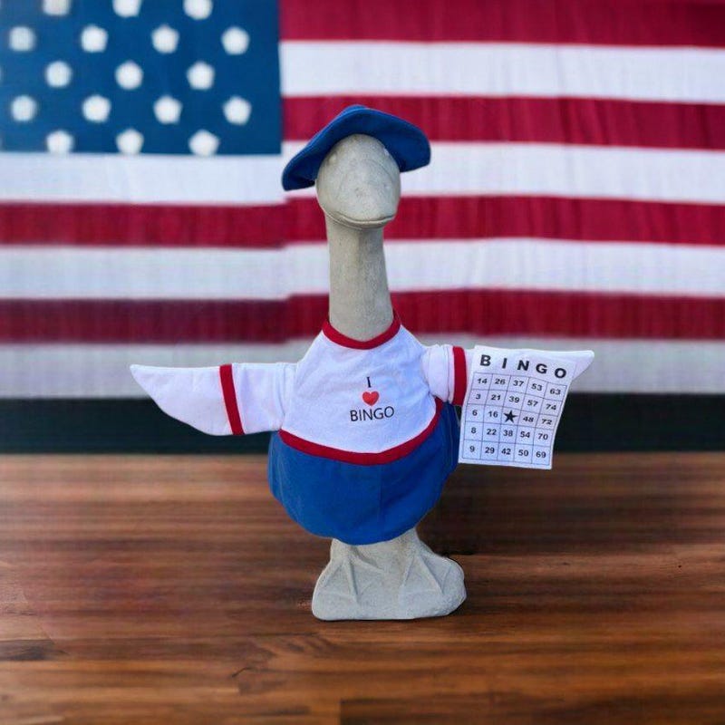 Concrete Goose Statue - Etsy