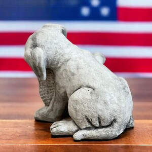 Puppy With Basket Figure Sitting Dog With Flowers Pot Statue Pet ...