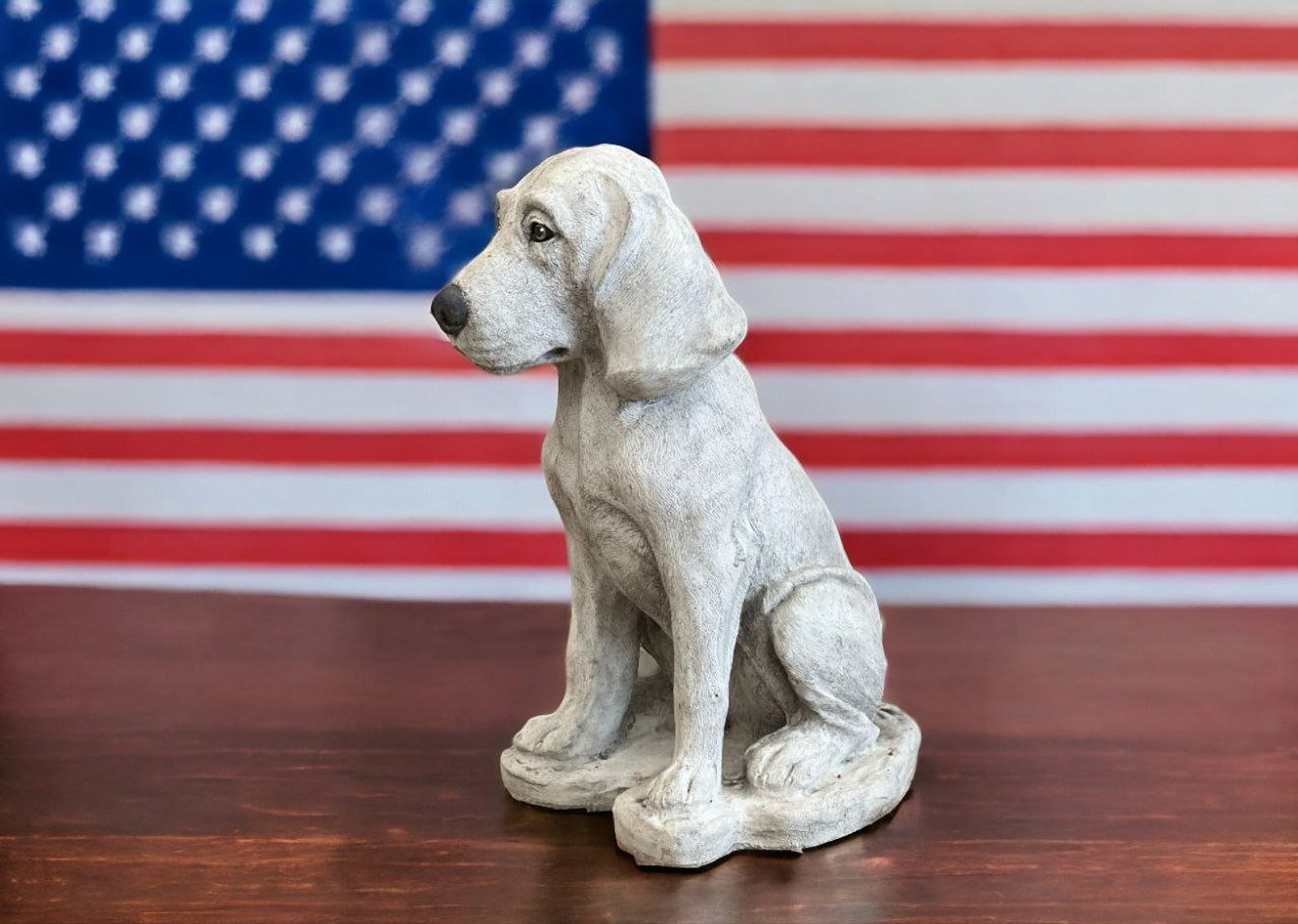 Sitting Beagle on Base Statue Backyard Beagle Dog Figure Made in USA - Etsy