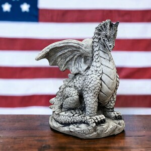 Guardian Dragon Statue Lucky Dragon Figure Asian Style Sculpture Made ...