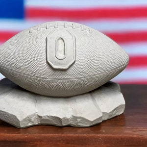Ohio Football Statue Ball on Base Figure Concrete Football Style ...