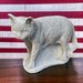 Large Cat Laying on Side Statue Detailed Kitten Figure Cozy Home ...