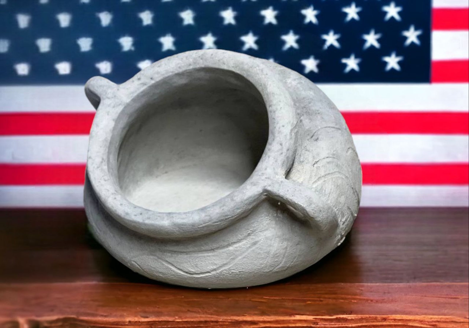 Pot on Side Statue Massive Flowers Planter Figure Outdoor Garden Pot ...