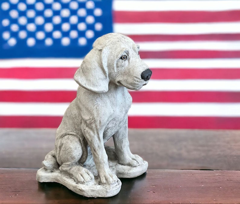 Sitting Beagle on Base Statue Backyard Beagle Dog Figure Made in USA - Etsy