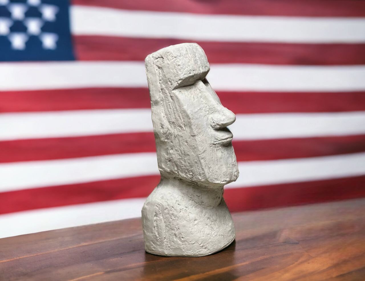 Moai Head Statue Large Easter Island Figure Cozy Garden Sculpture Made ...