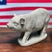 Pig on Base Statue Concrete Pig Figure Standing Potbelly Sculpture Farm ...