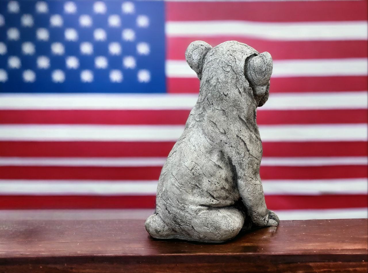 Concrete Tiger Cub Statue Sitting Newborn Tiger Sculpture Made in USA ...