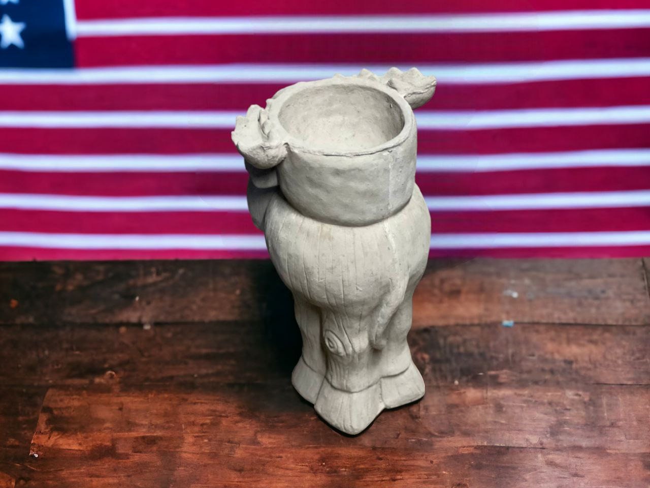 Standing Large Moose Planter Concrete Moose Flowers Pot Figurine ...