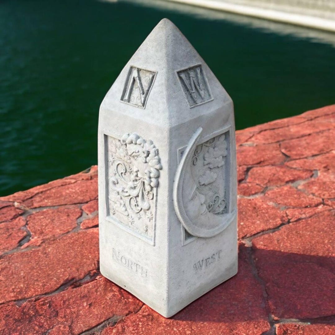 Directional Marker Statue Four Seasons Rock Sculpture Backyard ...