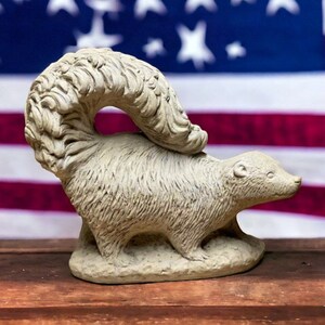 Massive Skunk on Base Statue Concrete Wild Animal Sculpture Detailed ...