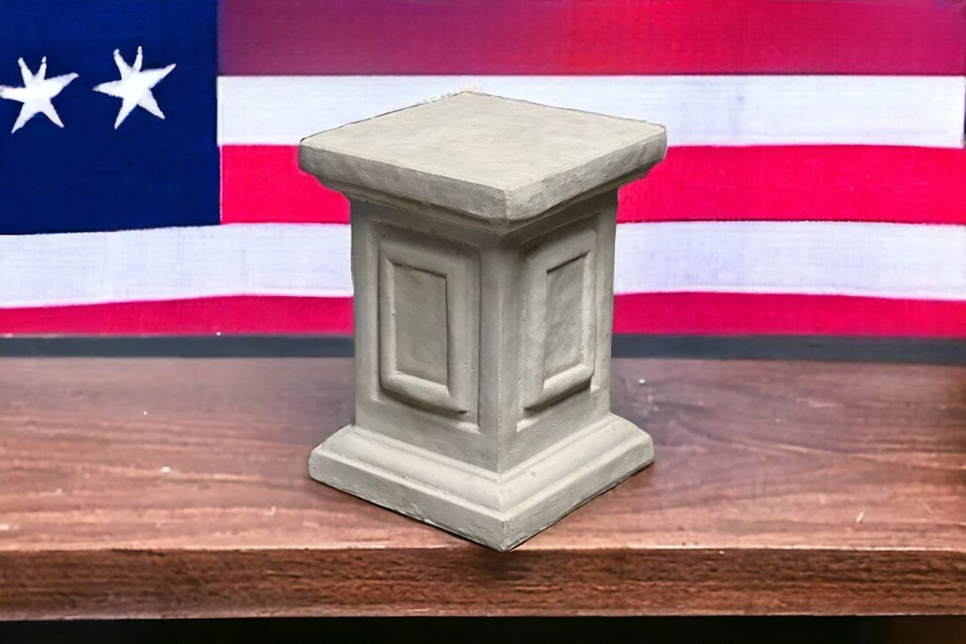 Greek Pedestal Concrete Statue Detailed Stone Pedestal Sculpture ...