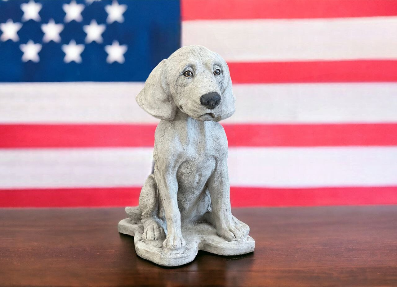 Sitting Beagle on Base Statue Backyard Beagle Dog Figure Made in USA - Etsy