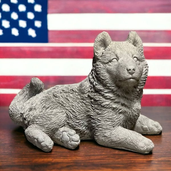 Siberian Husky Concrete Statue - Etsy