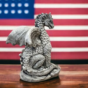 Guardian Dragon Statue Lucky Dragon Figure Asian Style Sculpture Made ...