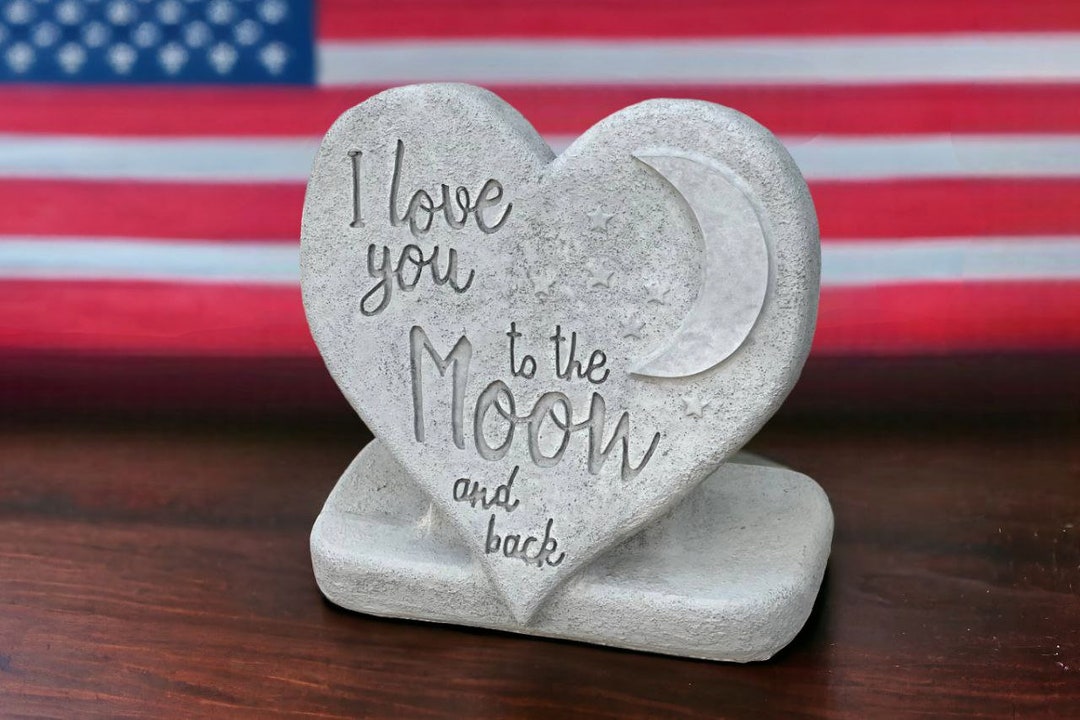 Massive Heart Love Sign Sculpture I Love You to the Moon and Back ...