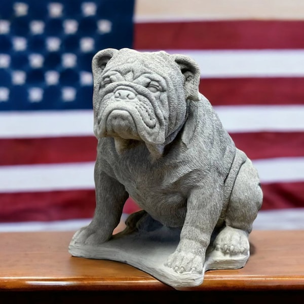 Large Stone Concrete Garden Dog - Etsy