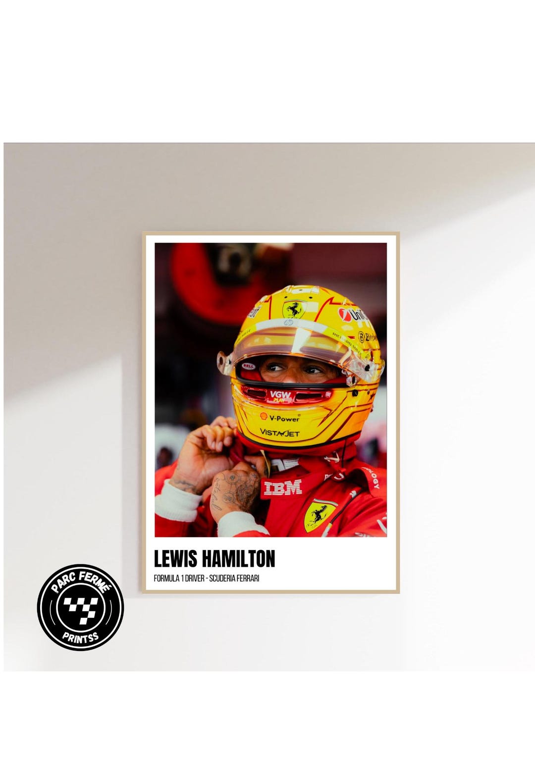 Lewis Hamilton | Scuderia Ferrari Formula 1 Racing Print Poster | A3 A4 ...
