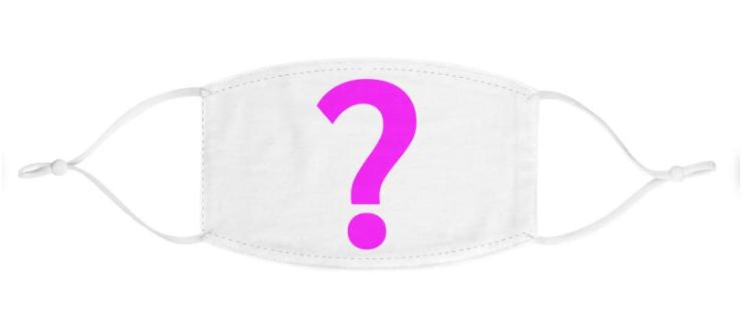 Question Mark Face Mask Design Digital Download Printable Template High ...