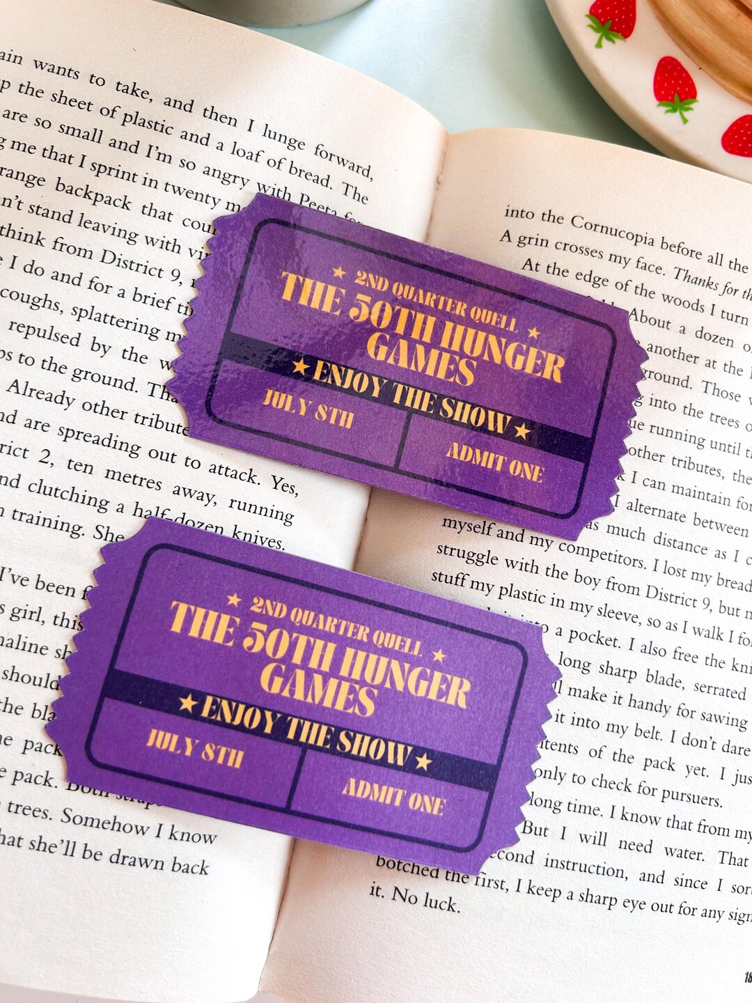 Hunger Games Ticket Stub Bookmark: 50th Quarter Quell - Etsy
