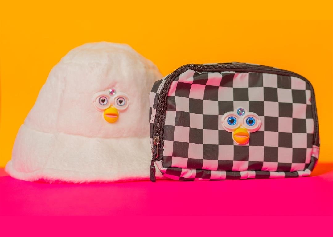 Furby Checkered Crossbody Bag in Black and White Unique Fanny Pack 90s ...
