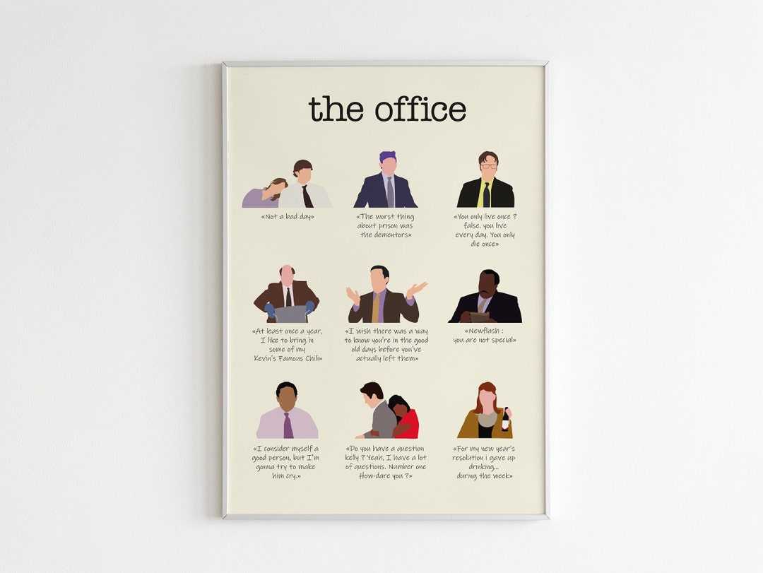 Minimalist the Office Poster Digital Format the Office TV Series Poster ...