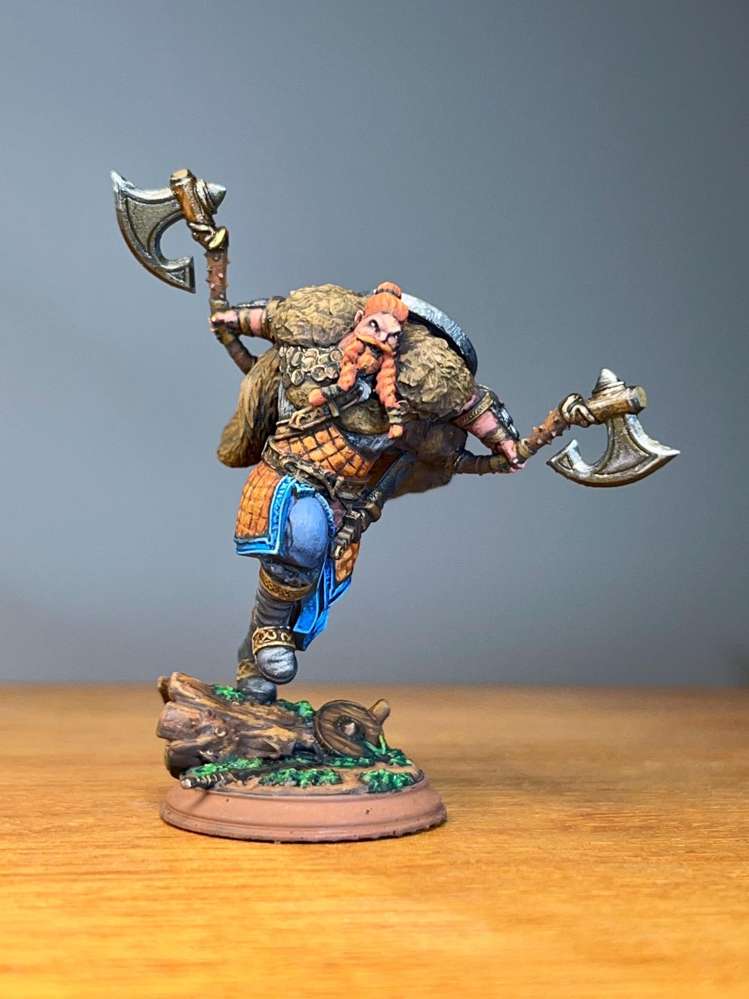 Nordic War Chief, Painted Barbarian Fighter Miniature From DM Stash ...
