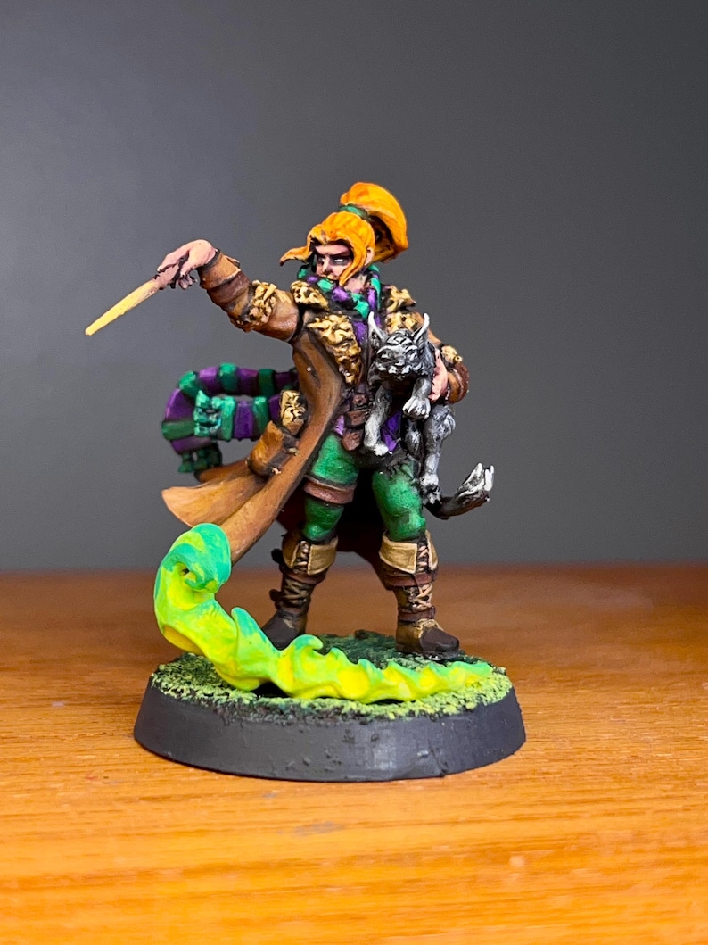 Kaelen Flameborn, Painted Mage Wizard Miniature From Signum Games. Pro ...