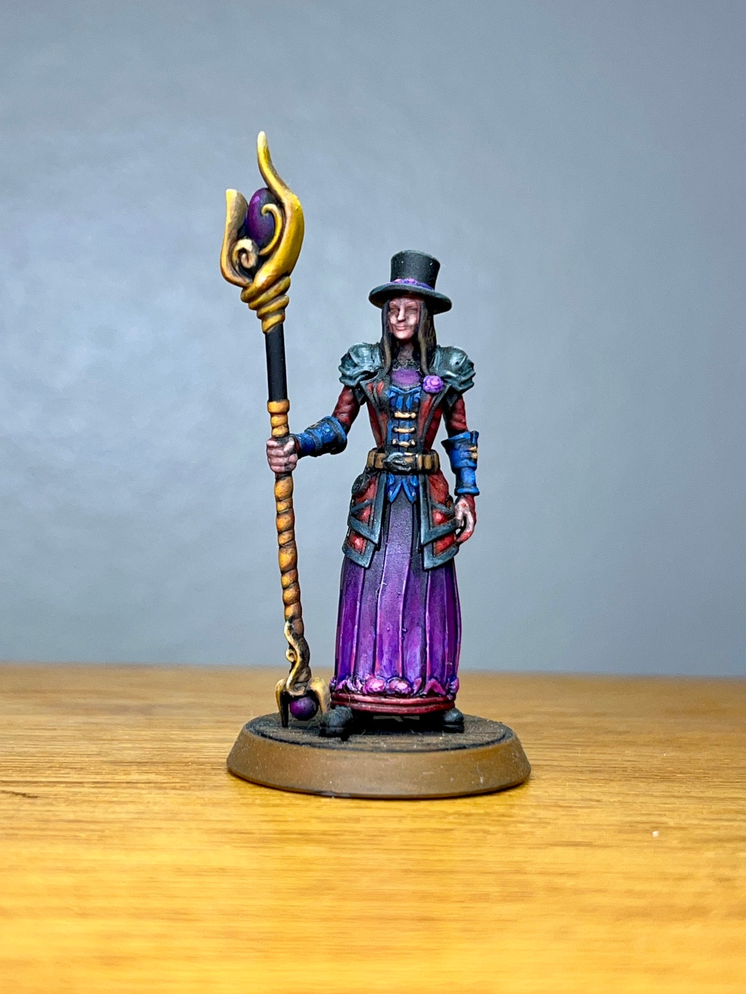 Painted Goth Mage Wizard, Painted Miniature, Painted Dungeons and ...