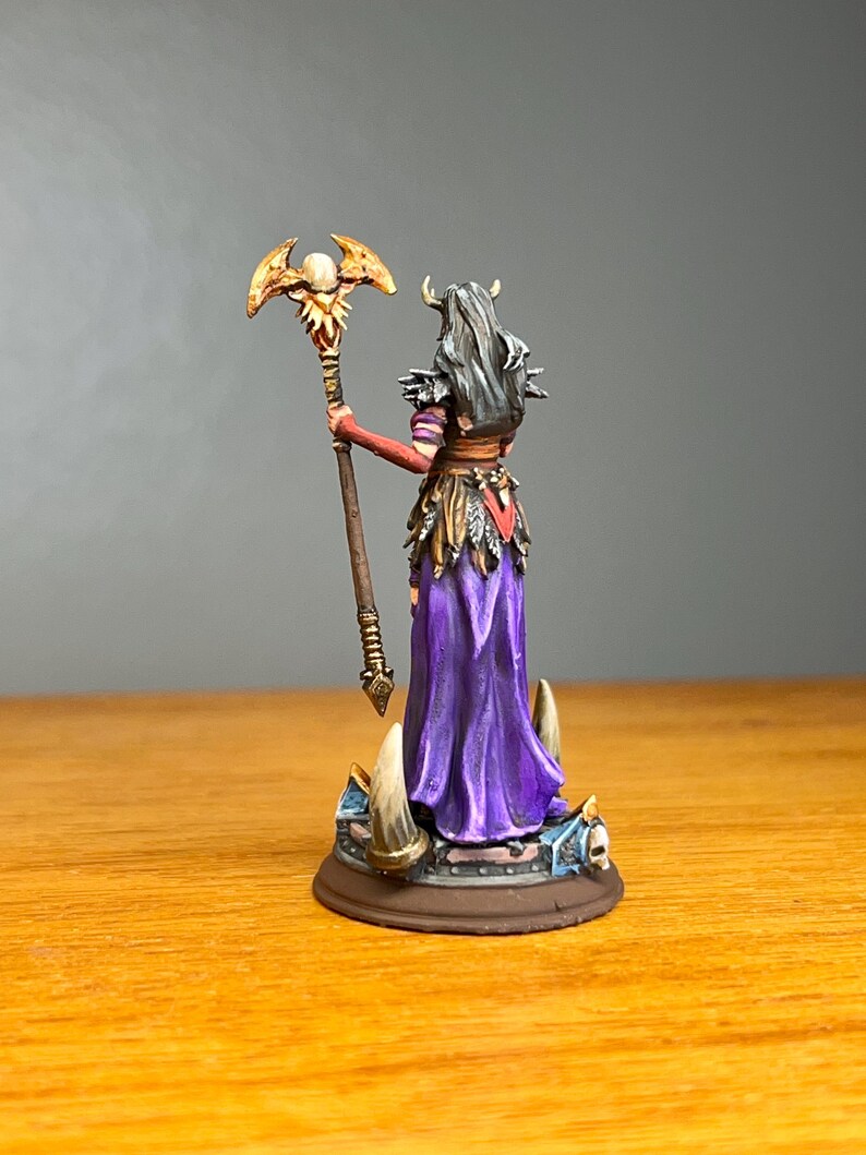 Hel, Maiden of Death. Painted Wizard Mage Cleric Druid Miniature From ...